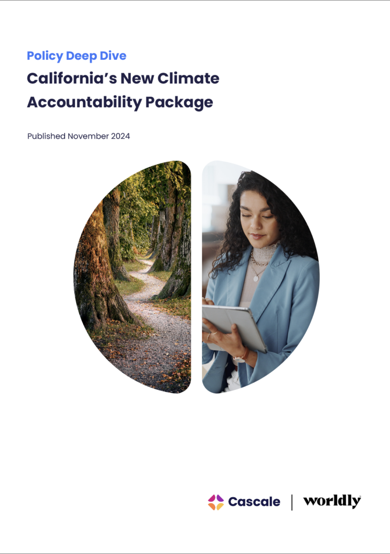 Policy Deep Dive: California’s New Climate Accountability Package - Cascale